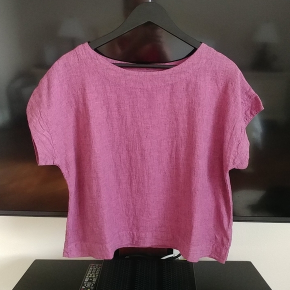 cut loose | Tops | Cut Loose Nwt Cottonlinen Crop Top Rosewood | Poshmark